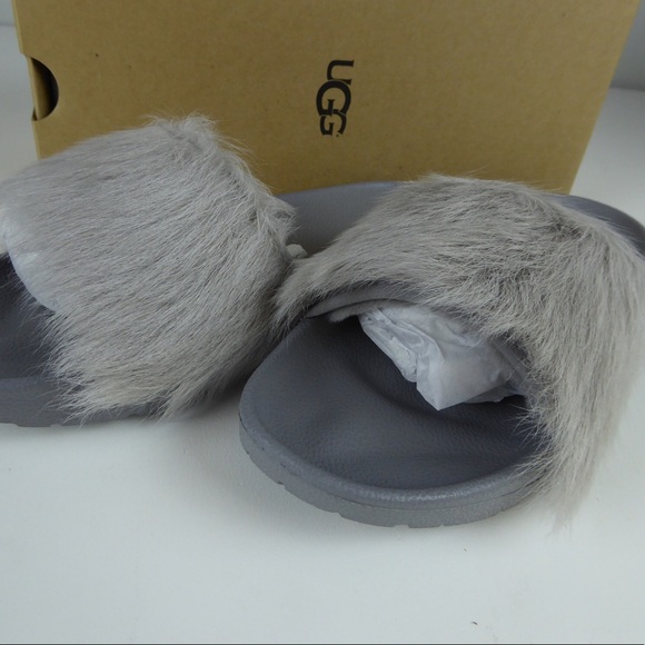 UGG | Shoes | Ugg Genuine Fur Slide Sandals Royale Treadlite Nib | Poshmark